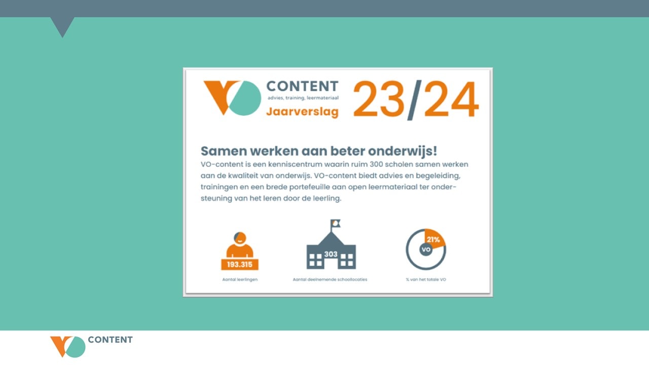 Jaarverslag 2023-2024 | VO-content